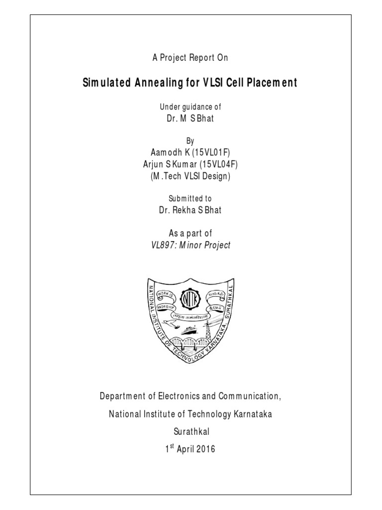 Simulated Annealing For VLSI Cell Placement | PDF | Mathematical Optimization | Algorithms