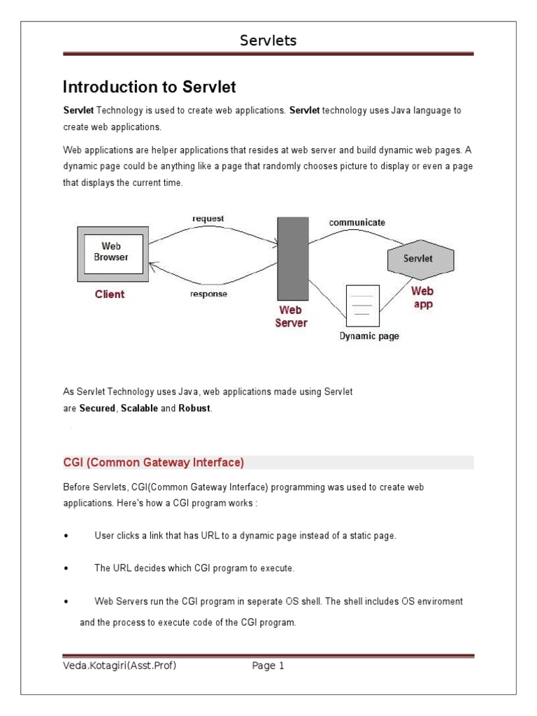 Introduction To Servlet: Servlets | PDF | Java Servlet | Java Server Pages