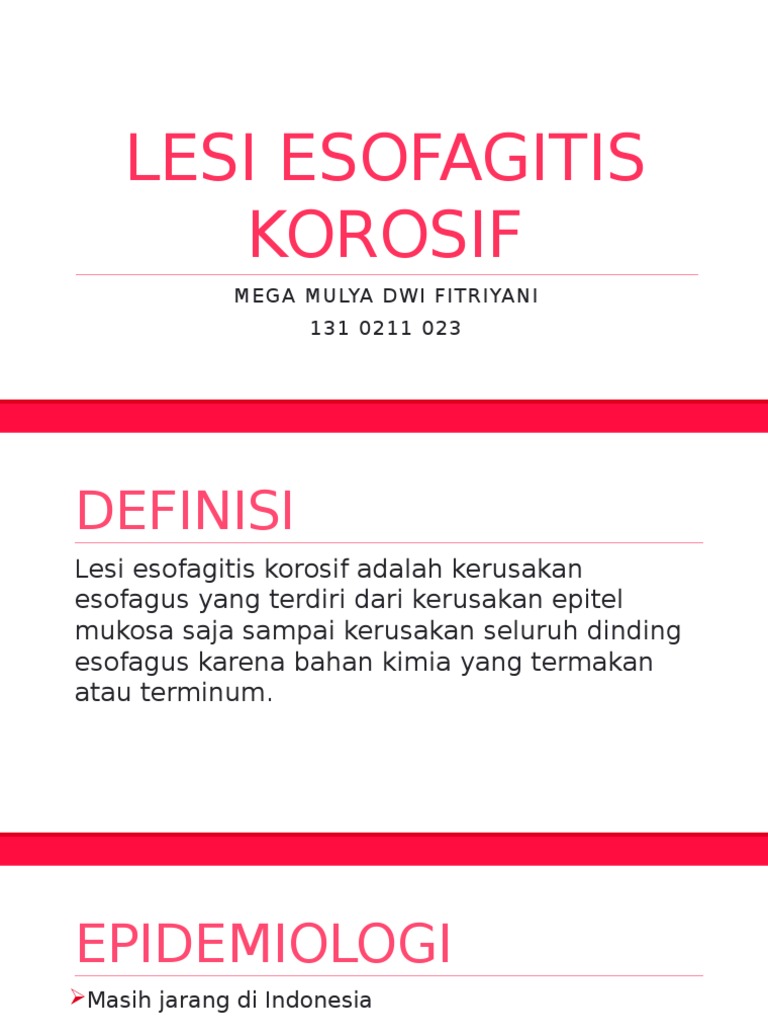 Idk Mega Lesi Esofagitis Korosif | PDF | Kajian Bahasa Asing ...
