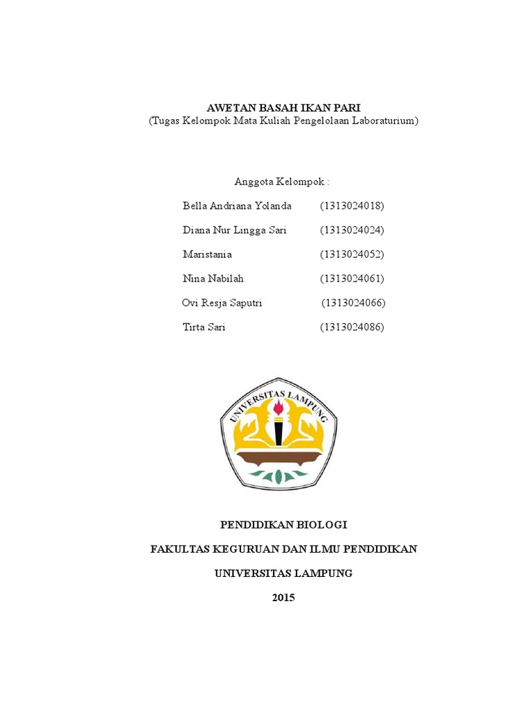 Awetan Basah Ikan Pari | PDF | Kesehatan Holistik