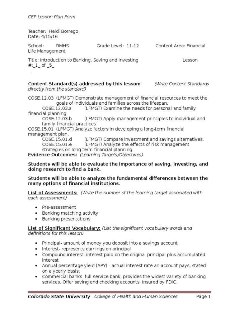 Banking Saving Investing 1lp | PDF | Certificate Of Deposit | Interest