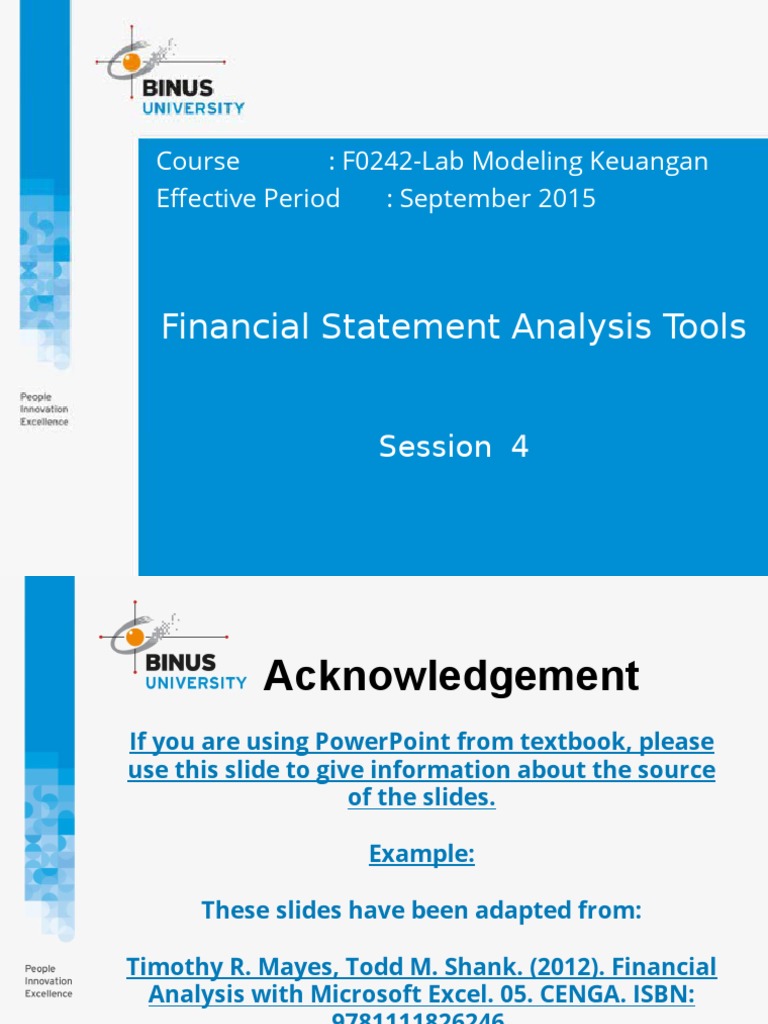 Financial Statement Analysis Tools | PDF | Balance Sheet | Equity (Finance)