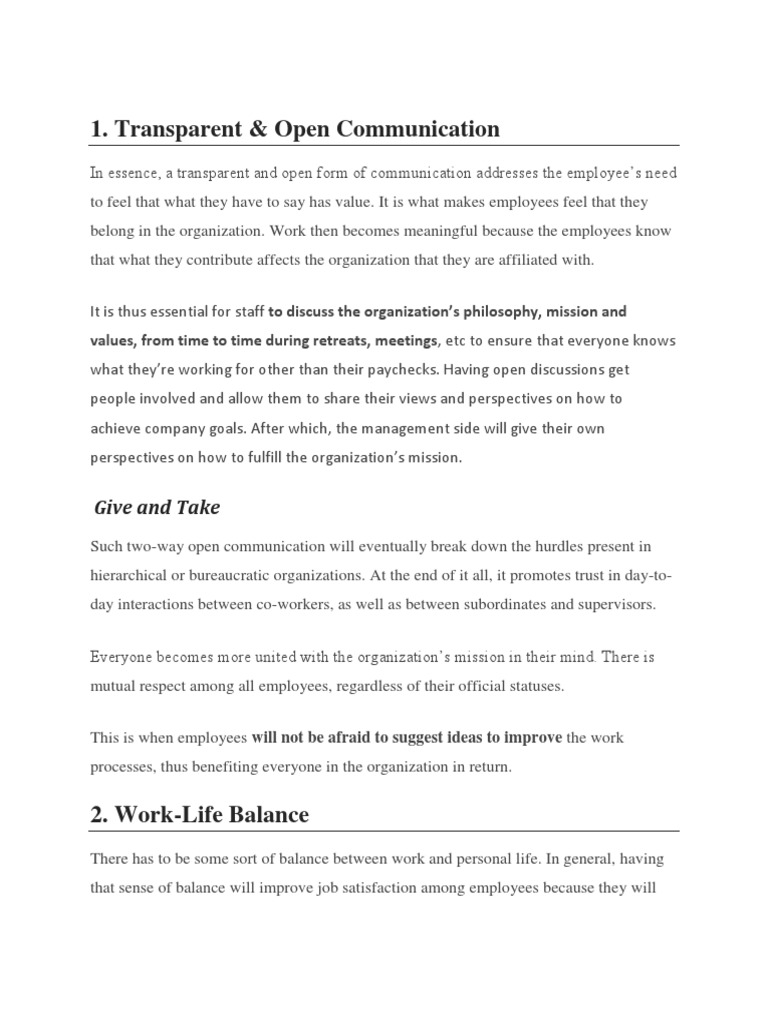 Characteristics of Positive Team Climate | PDF | Team Building | Work ...