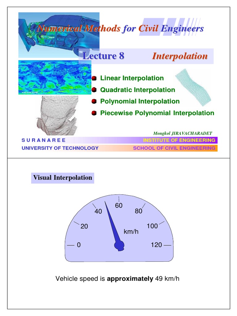 L08 Interpolation | PDF | Interpolation | Spline (Mathematics)