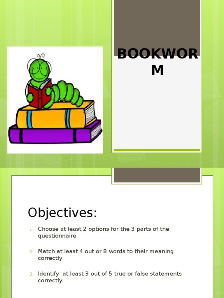 Bookworm | PDF | Literacy | Children's Literature