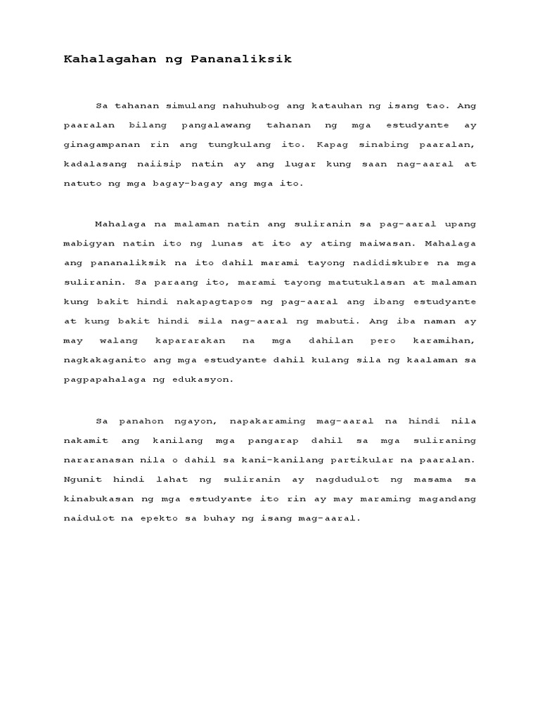 Kahalagahan Ng Pananaliksik Sa Buhay Ng Tao Essay Kahalagahan Ng Pananaliksik Sa Buhay Ng Tao Essay