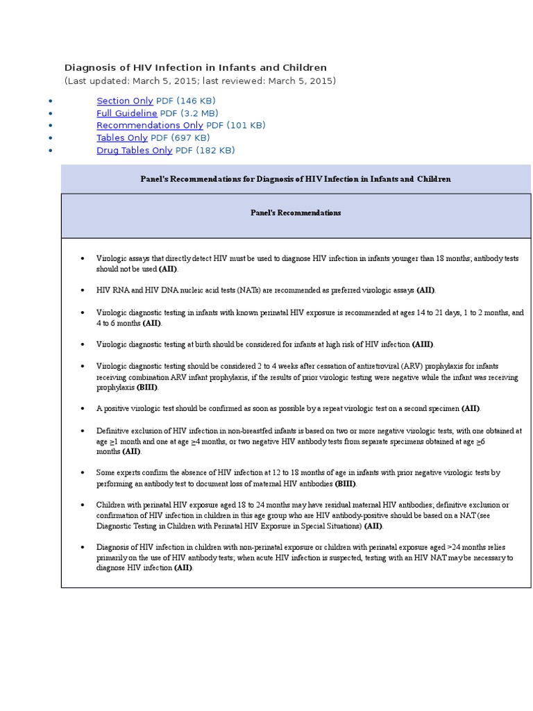 Section Only Full Guideline Recommendations Only Tables Only Drug ...