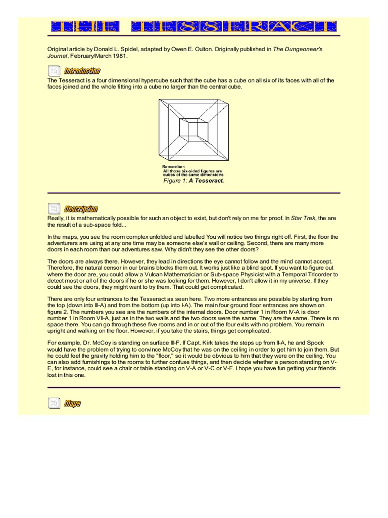 The Tesseract | PDF | Star Trek