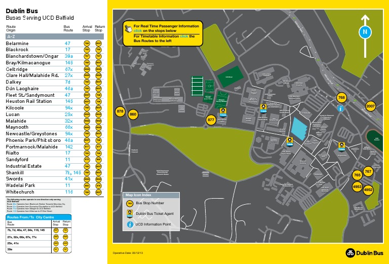 Ucd Campus Map 2 | County Dublin | Public Transport