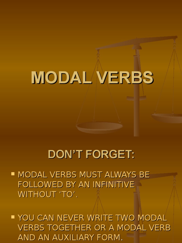 Modal Verbs Ppt – MODAL VERBS grammar guide: English ESL powerpoints – BZLU