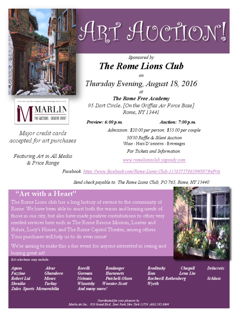Art Auction Flyer No 1 | PDF