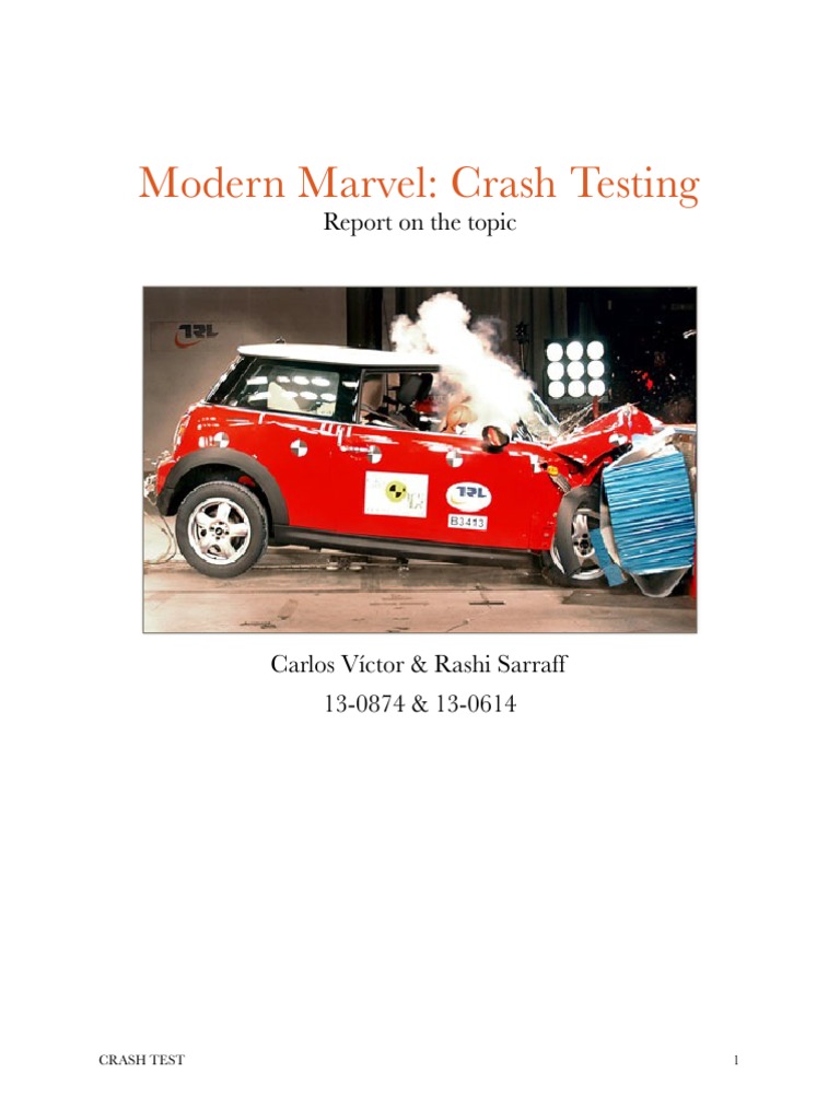 Crash Test | PDF | Safety | Transport