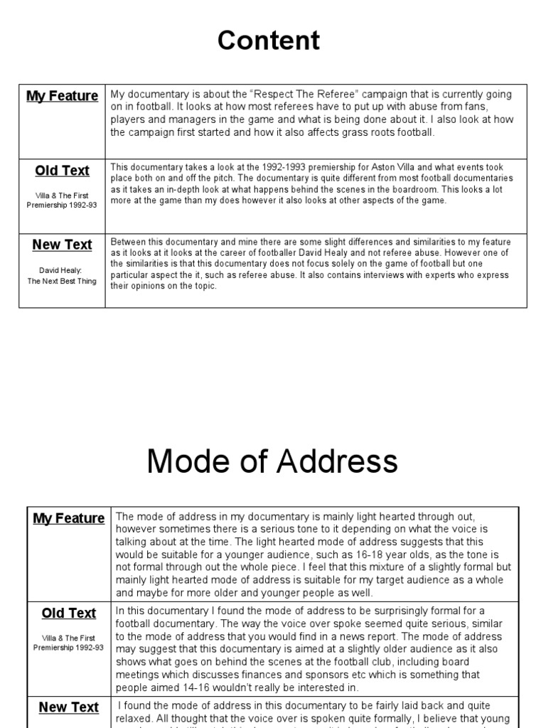 Analysis | PDF | Documentary Film