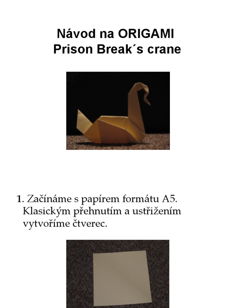 Origami - Prison Break | PDF