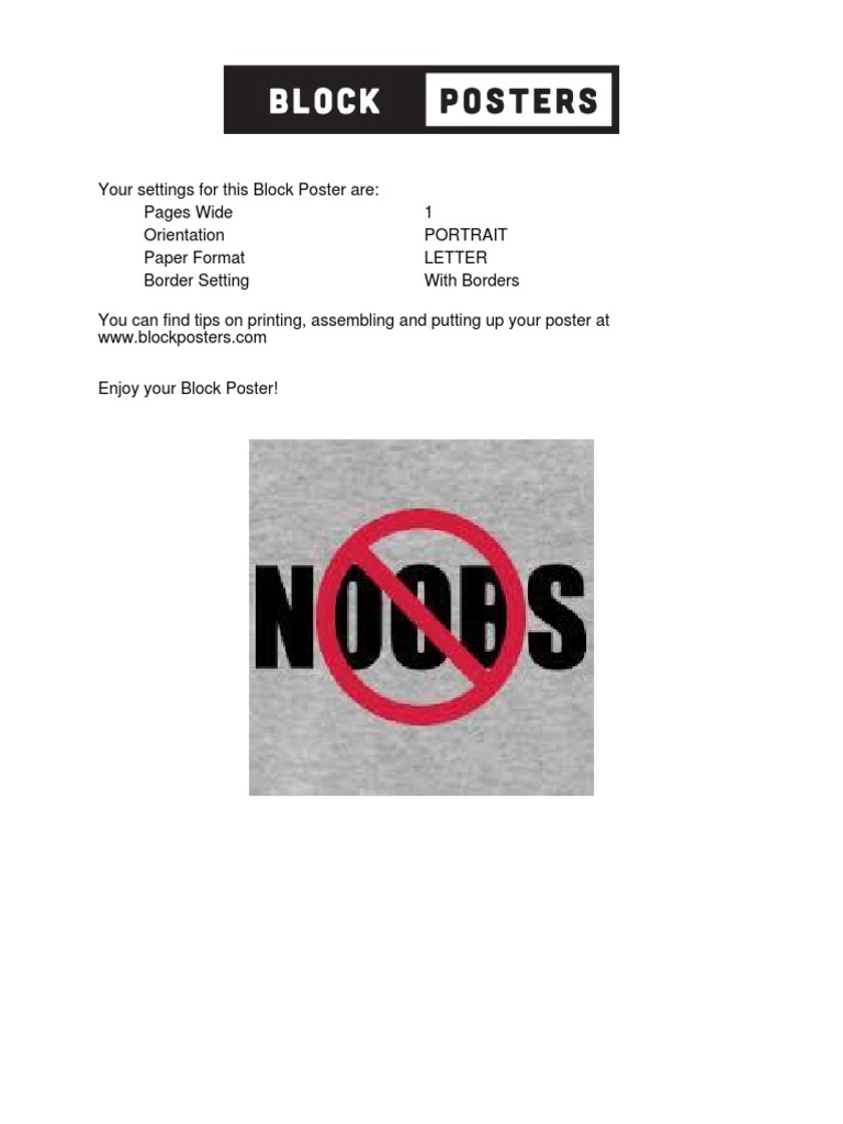 Create Your Own Block Poster | PDF | Career & Growth | Home & Garden