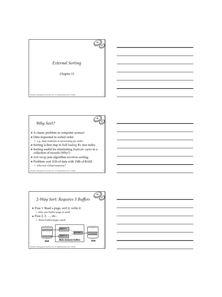 External Sorting Sort Merge Join Algorithm Involves Sorting Pdf 6582