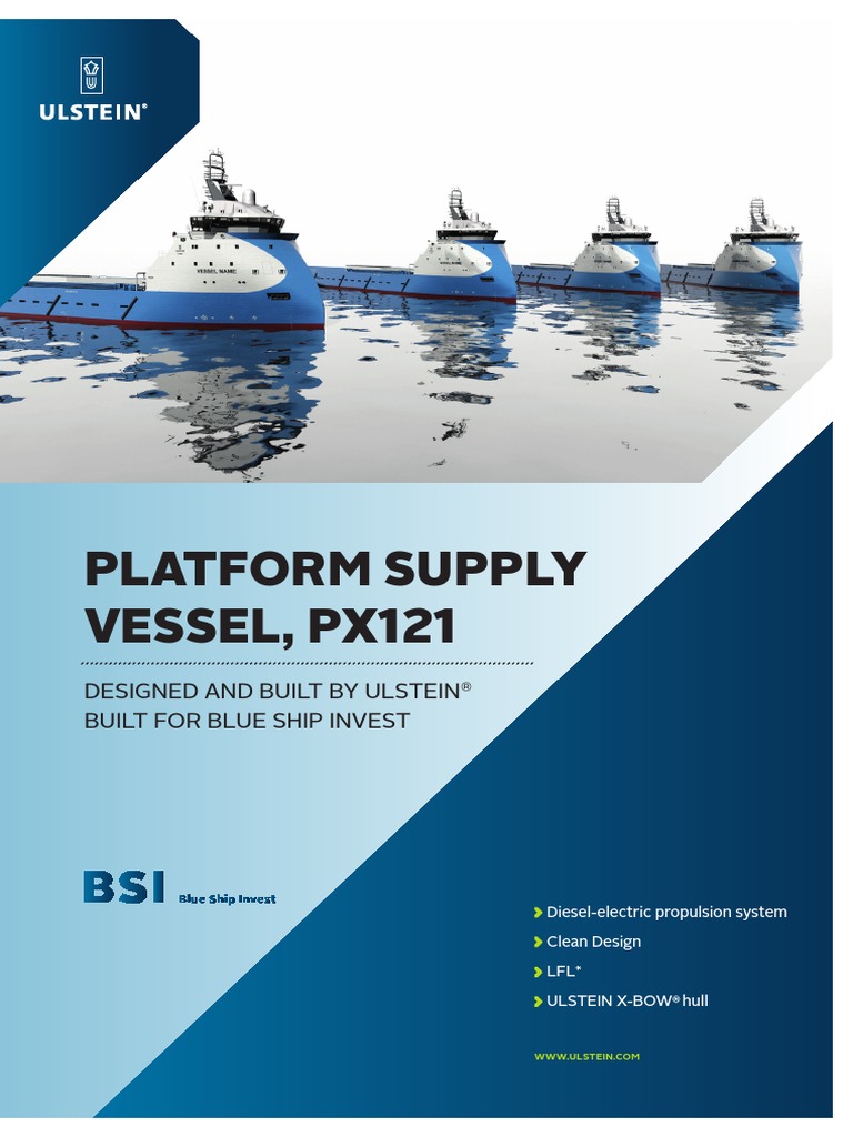 Platform Supply Vessel ULSTEIN PX121 | Download Free PDF | Tonnage | Ships