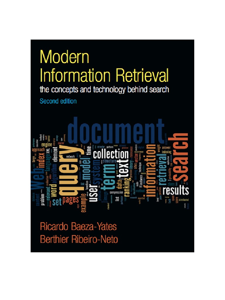 Modern Information Retrieval - Chapter 1 PDF | PDF