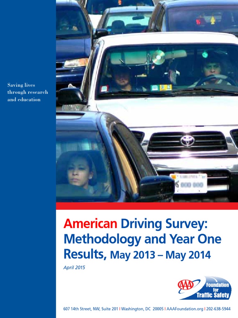 2015 American Driving Survey Rer Port | PDF | Survey Methodology | Race ...