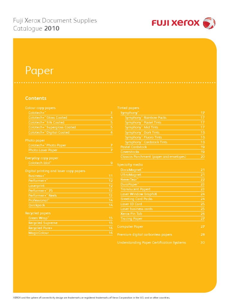 Fujixerox Paper | PDF | Printer (Computing) | Photocopier