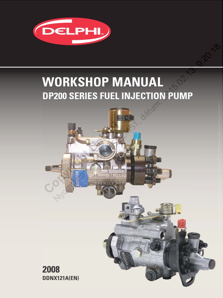 Workshop Manual DP200 PDF | PDF | Pump | Valve