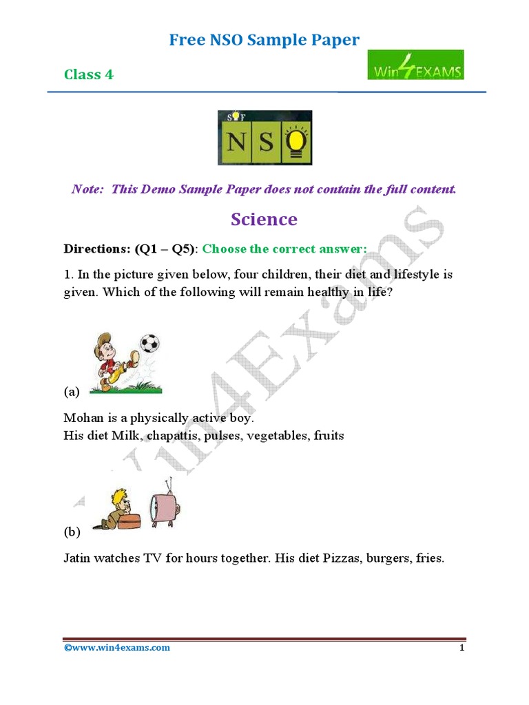 Science: Free NSO Sample Paper | PDF | Science | Astronomy