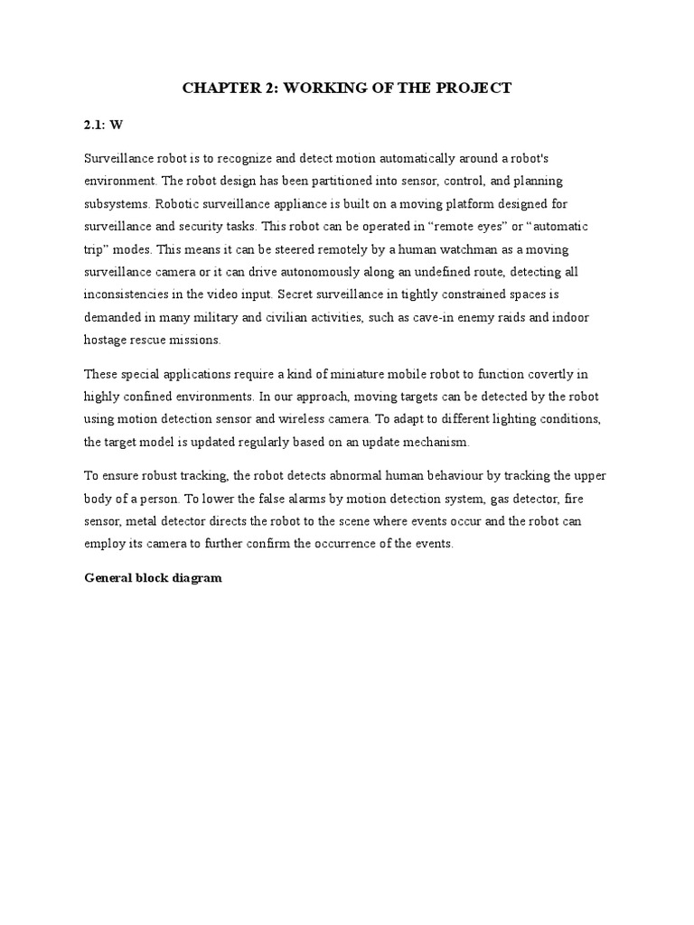 Chapter 2: Working of The Project | PDF | Speed | Velocity