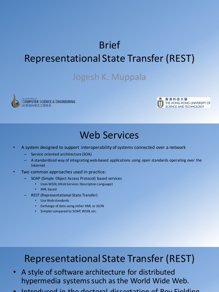 Understanding REST Architecture Principles | PDF | Representational ...