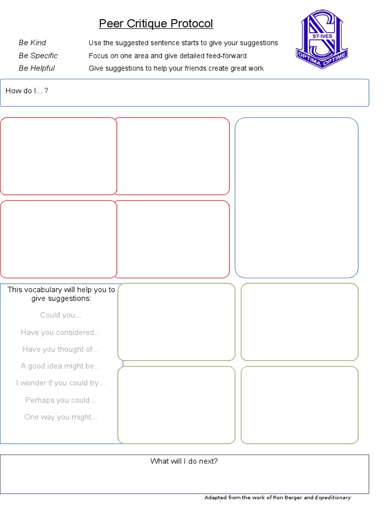 Peer Critique Proforma | PDF
