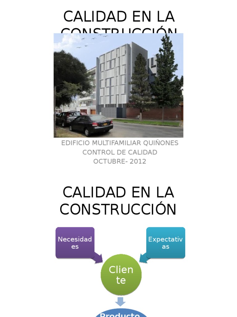 Calidad en La Construcción - Mauricio Leon Tejada | PDF | Calidad ...