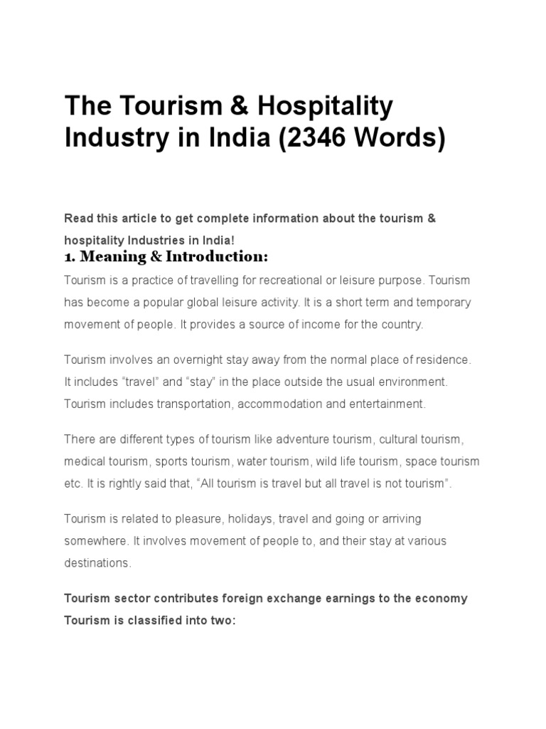 The Tourism Sample Papers | PDF | Tourism | Adventure Travel