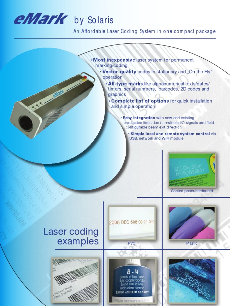 Emark Laser Borchure | PDF | Laser | Microsoft Windows
