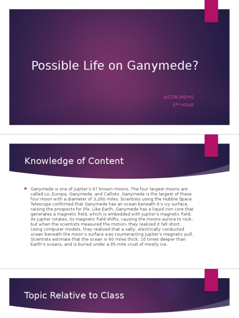 Possible Life On Jupiter | PDF