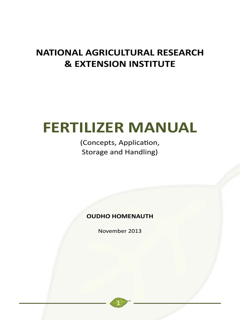 Fertilizer Manual PDF | PDF