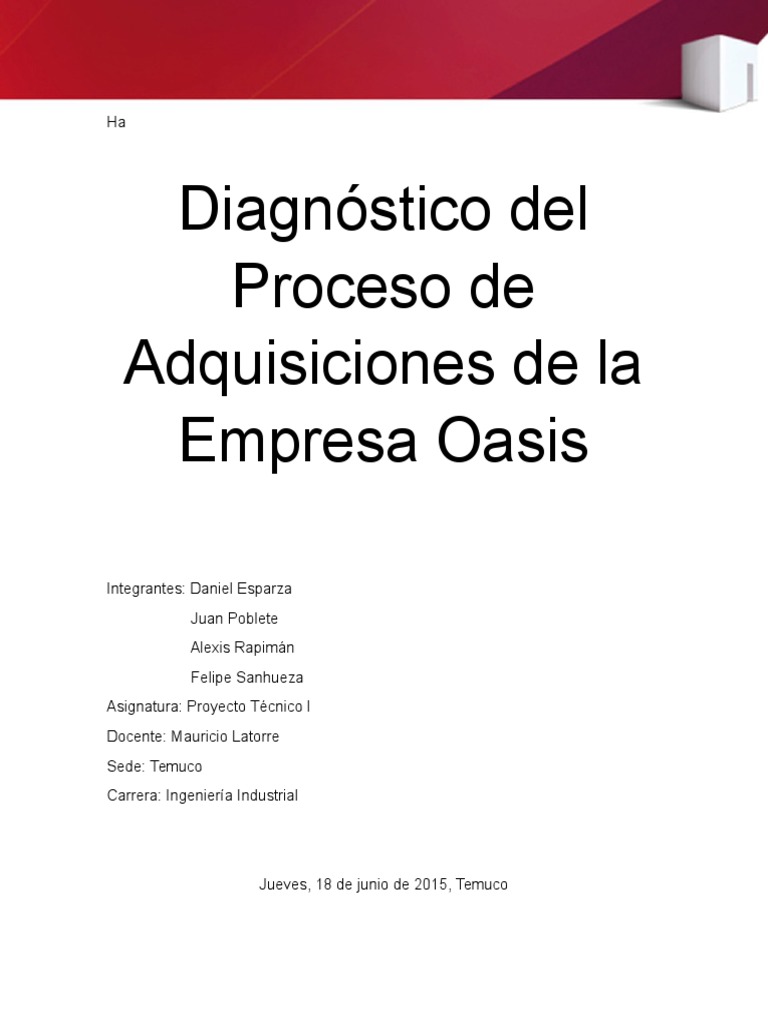 Diagnóstico Operacional | PDF | Contabilidad | Recursos humanos