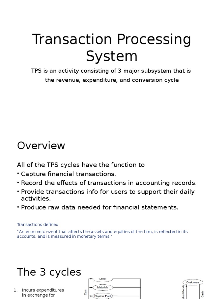 Transaction Processing System | PDF | Expense | Real Time Computing