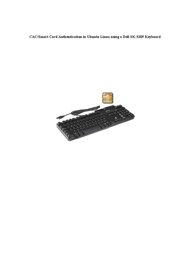 CAC Authentication in Linux With The Dell SK-3205 Keyboard | PDF ...