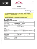 VU2 Visa Invitation Form for Denmark | PDF | Travel Visa | Government ...