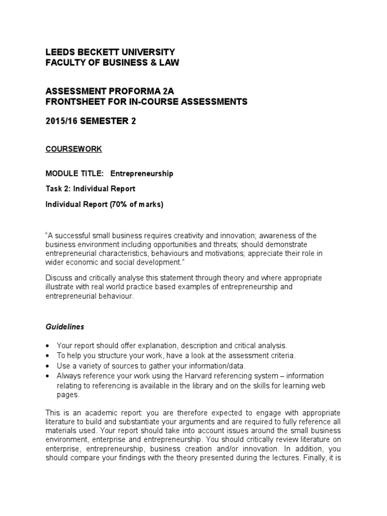 Enterpreneurship Assignment | PDF | Critical Thinking | Entrepreneurship
