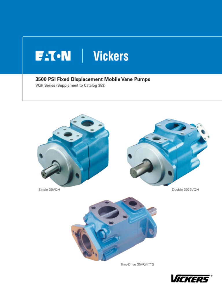 VQH Series Mobile Vane Pumps Guide | PDF | Pump | Propulsion