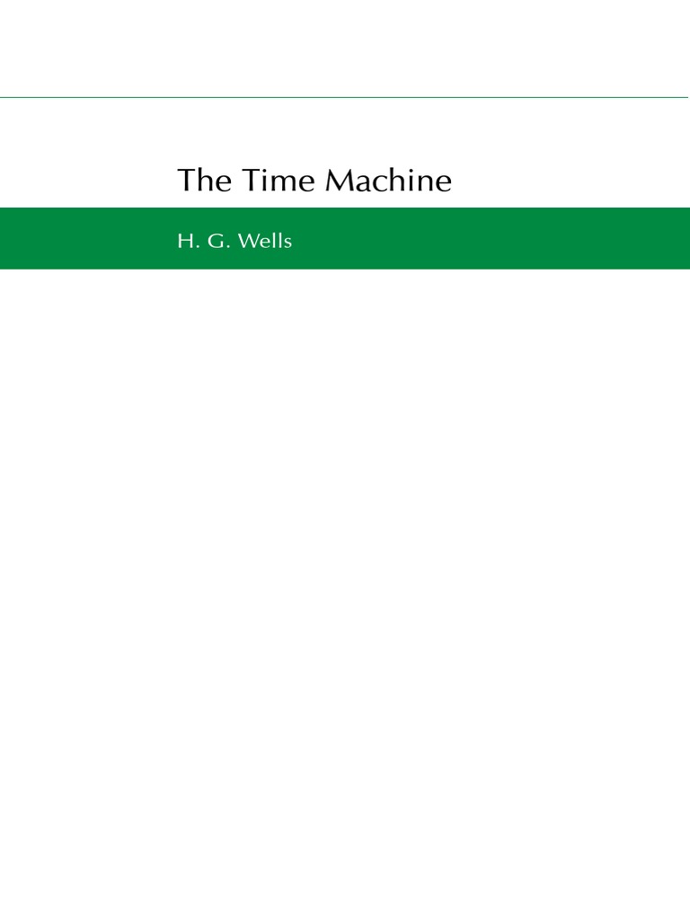 The Time Machine - H. G. Wells | PDF | Dimension | Nature