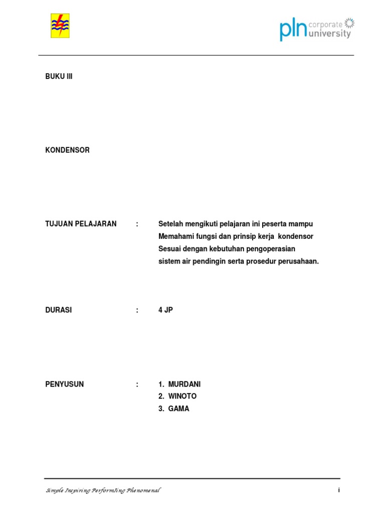 Panduan Kondensor untuk PLTP | PDF