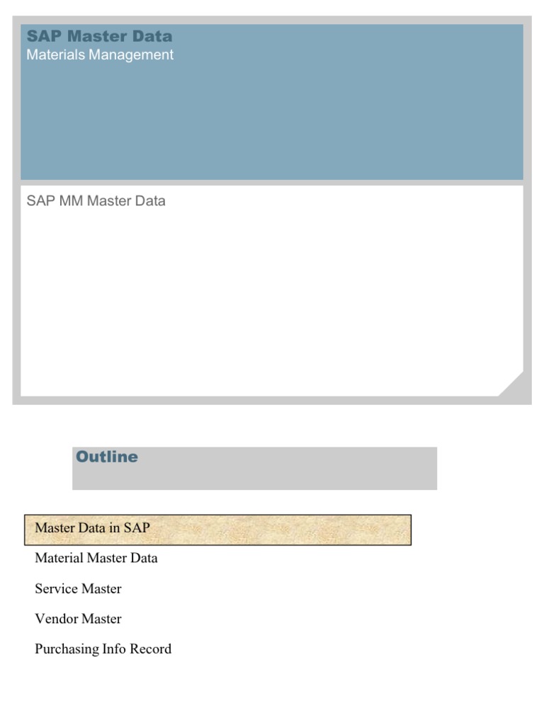 SAP Material Master Technical Data | PDF