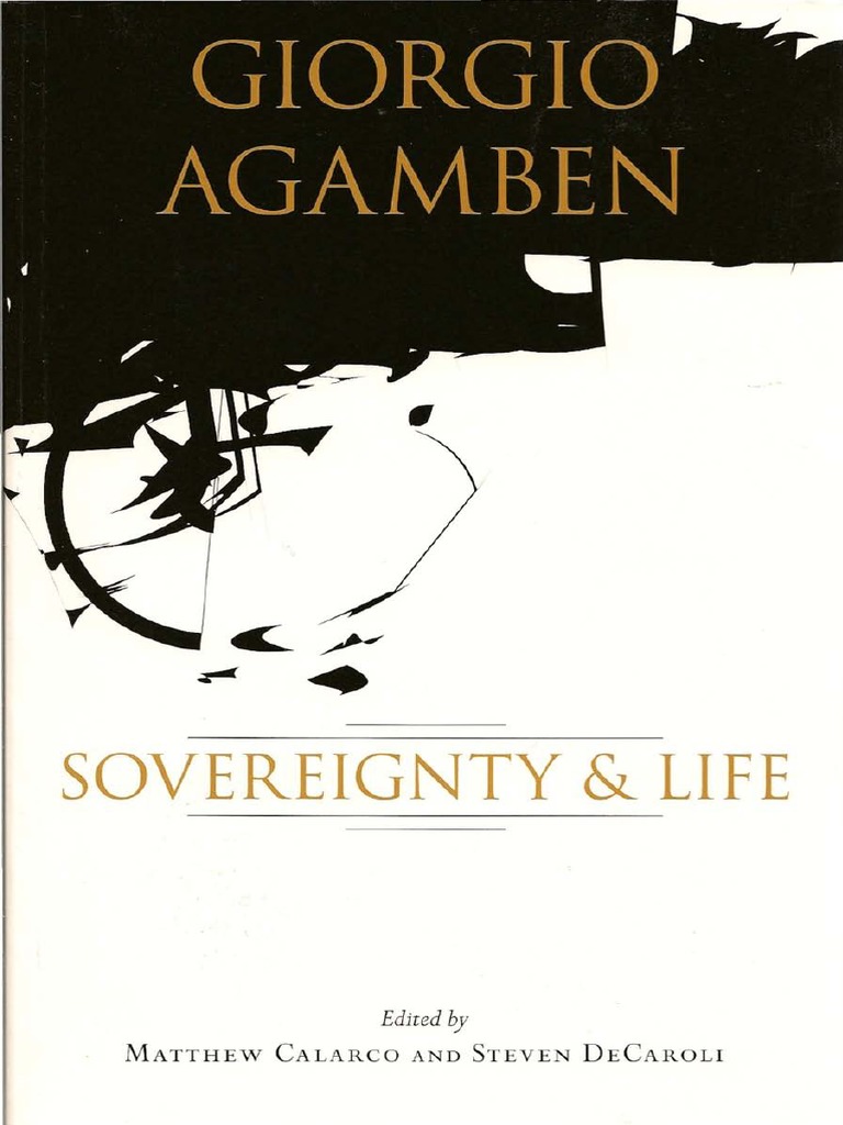 Giorgio Agamben, Sovereignty and Life (Matthew Calarco and Steven ...