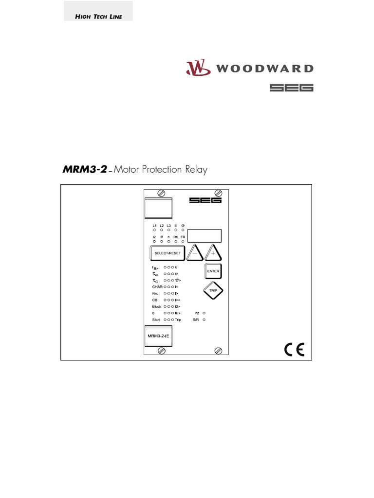 MRM3-2 Motor Protection Relay Overview | PDF | Relay | Transformer