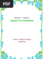 Proiect Tematic - PRIMAVARA | PDF