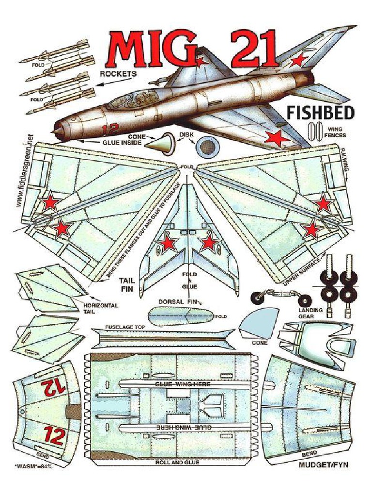 Mig 21 Papercraft | PDF