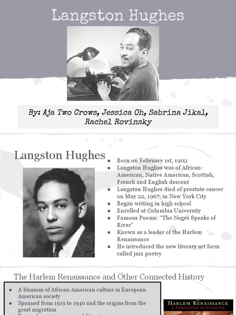 Famous Poems By Langston Hughes