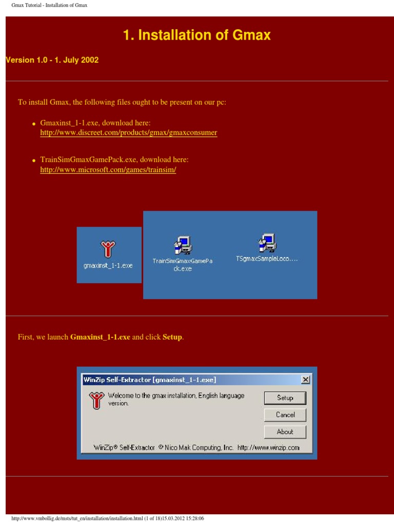 Gmax Tutorial - Installation of Gmax | PDF | Http Cookie | Computer File