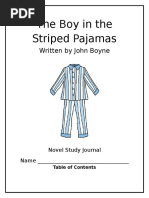 The Boy in The Striped Pajamas Literature Practice Worksheets Sample ...